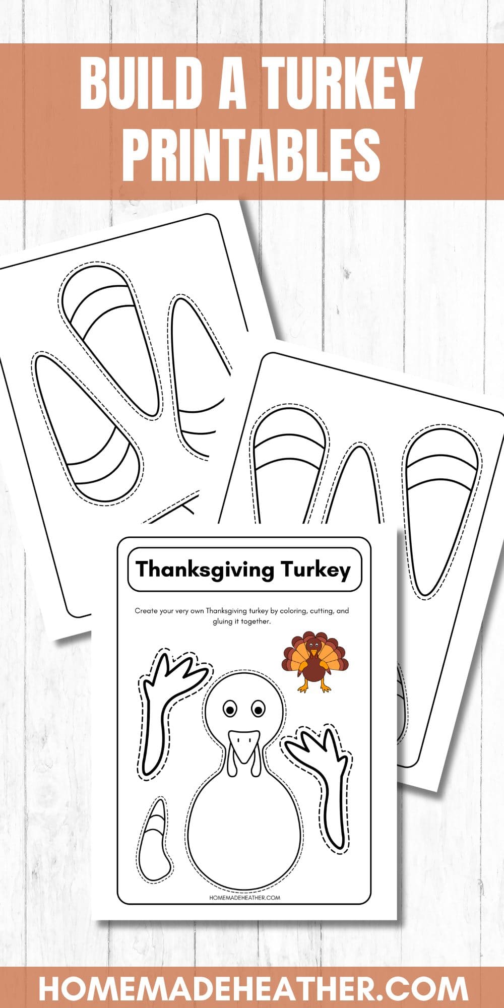 Free Thanksgiving Build-a-Turkey Printable » Homemade Heather