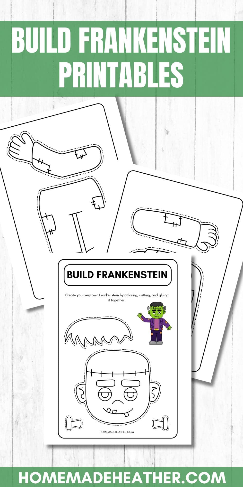 Free Halloween Build-a-Frankenstein Printable » Homemade Heather