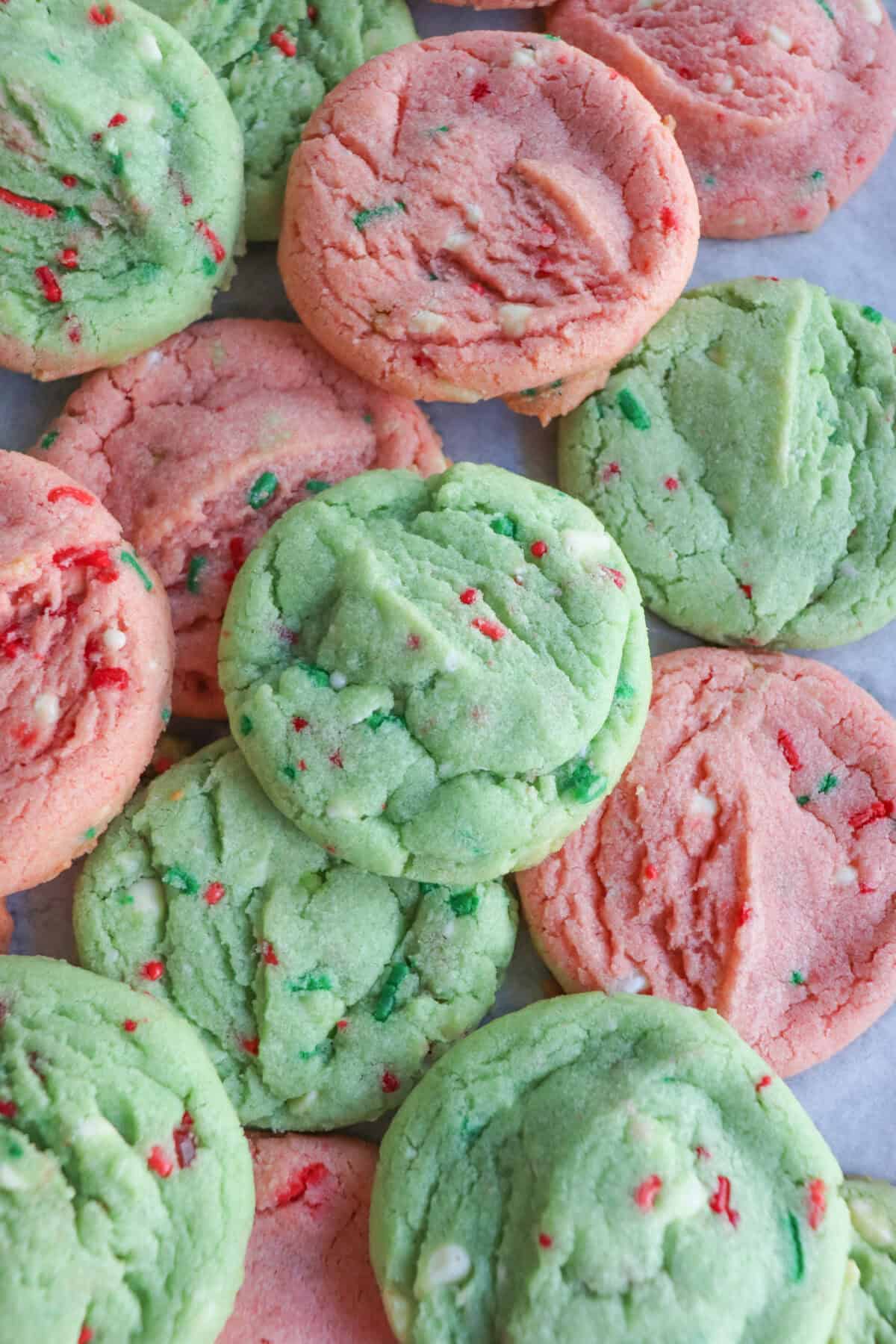 Soft & Chewy Christmas Sprinkle Pudding Cookies » Homemade Heather