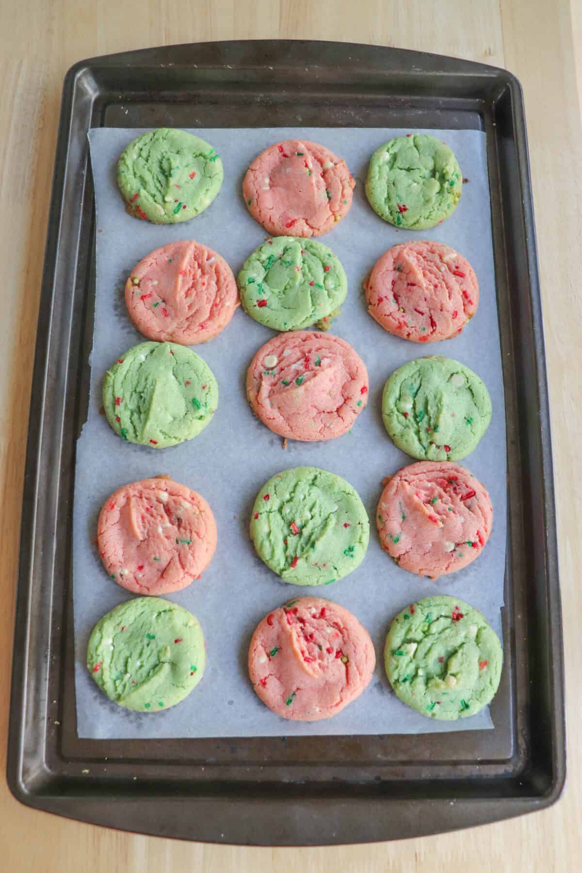 Soft & Chewy Christmas Sprinkle Pudding Cookies » Homemade Heather