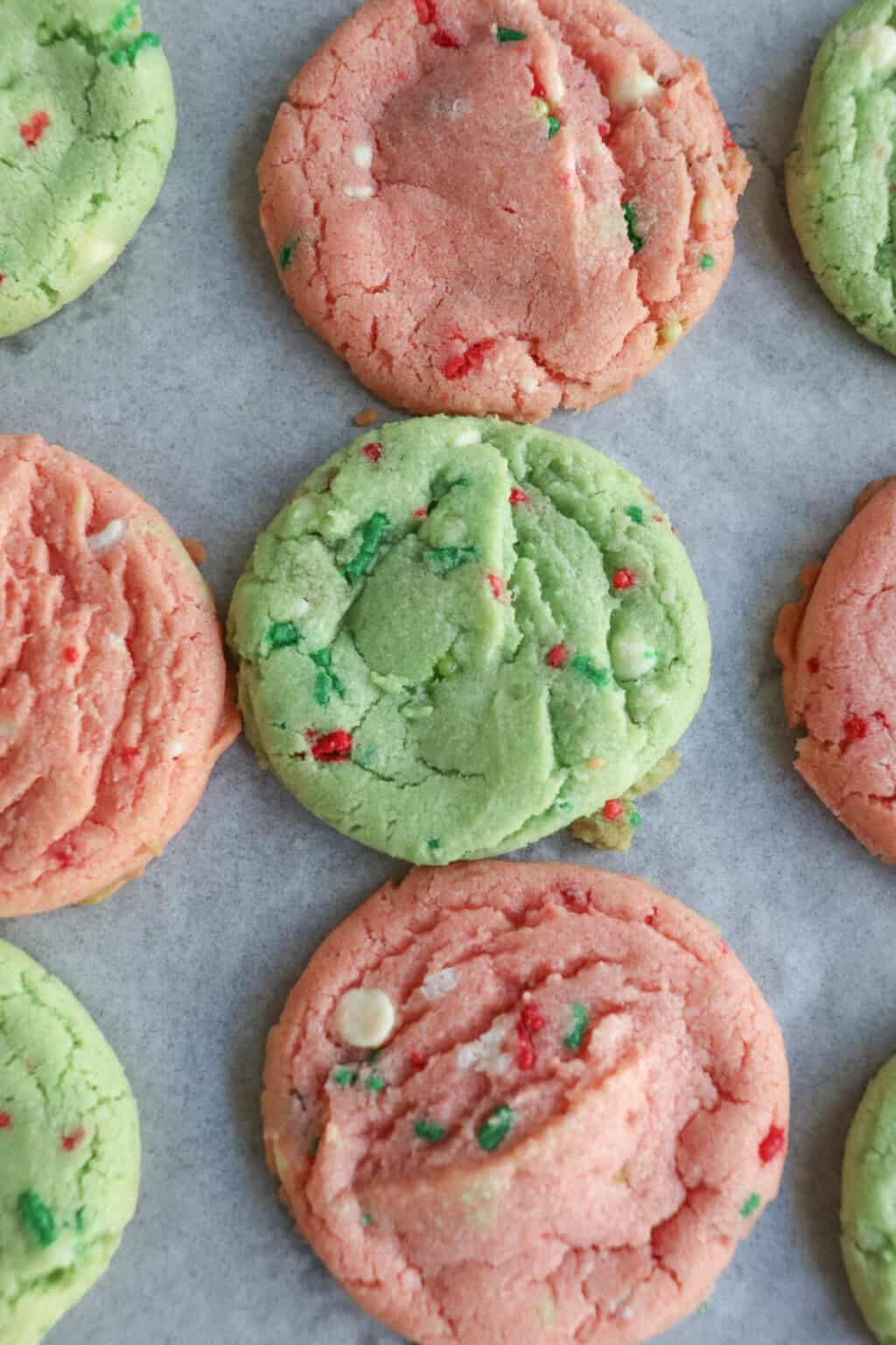 Soft & Chewy Christmas Sprinkle Pudding Cookies » Homemade Heather