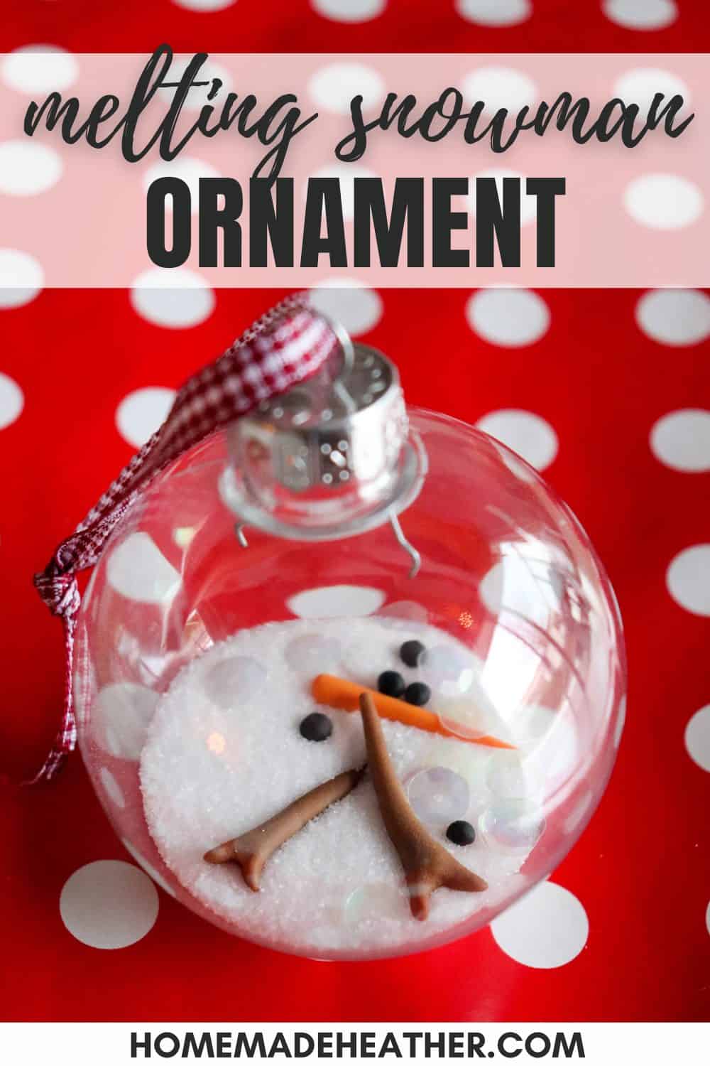 Melting Snowman Ornament Tutorial » Homemade Heather