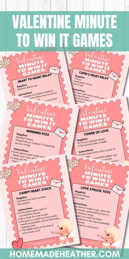 Valentine Minute To Win It Games » Homemade Heather