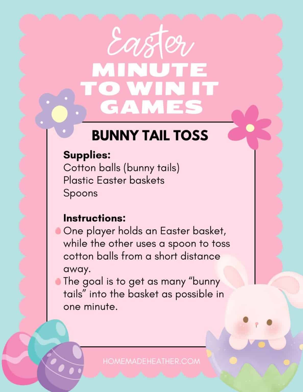 Easter Minute To Win It Games » Homemade Heather