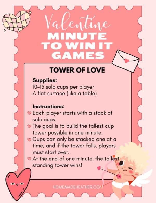 Valentine Minute To Win It Games » Homemade Heather