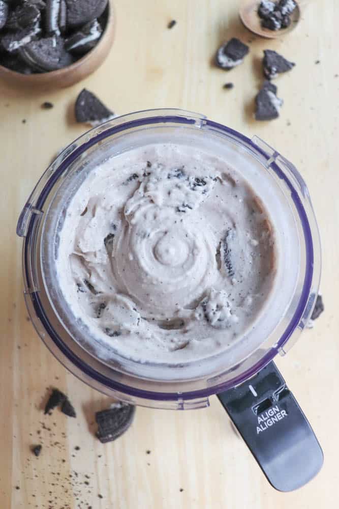 Oreo Cookie Protein Ice Cream (Ninja Creami Recipe) » Homemade Heather