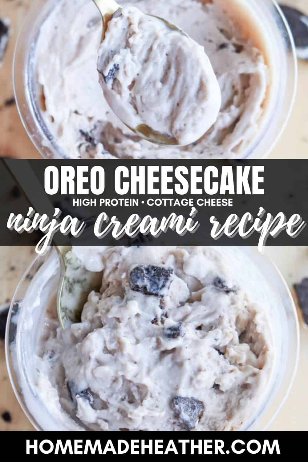 Oreo Cheesecake Ice Cream (Ninja Creami Recipe) » Homemade Heather