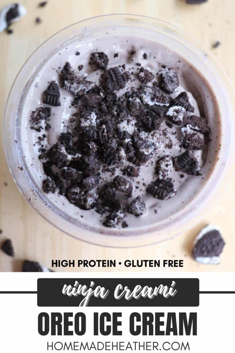 Oreo Cookie Protein Ice Cream (Ninja Creami Recipe) » Homemade Heather