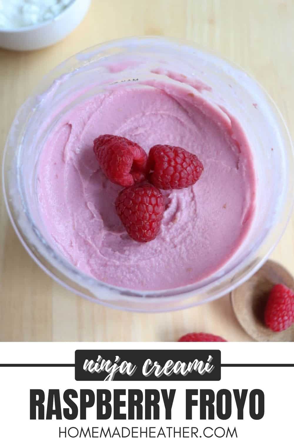 Raspberry Frozen Yogurt (Ninja Creami Recipe) » Homemade Heather