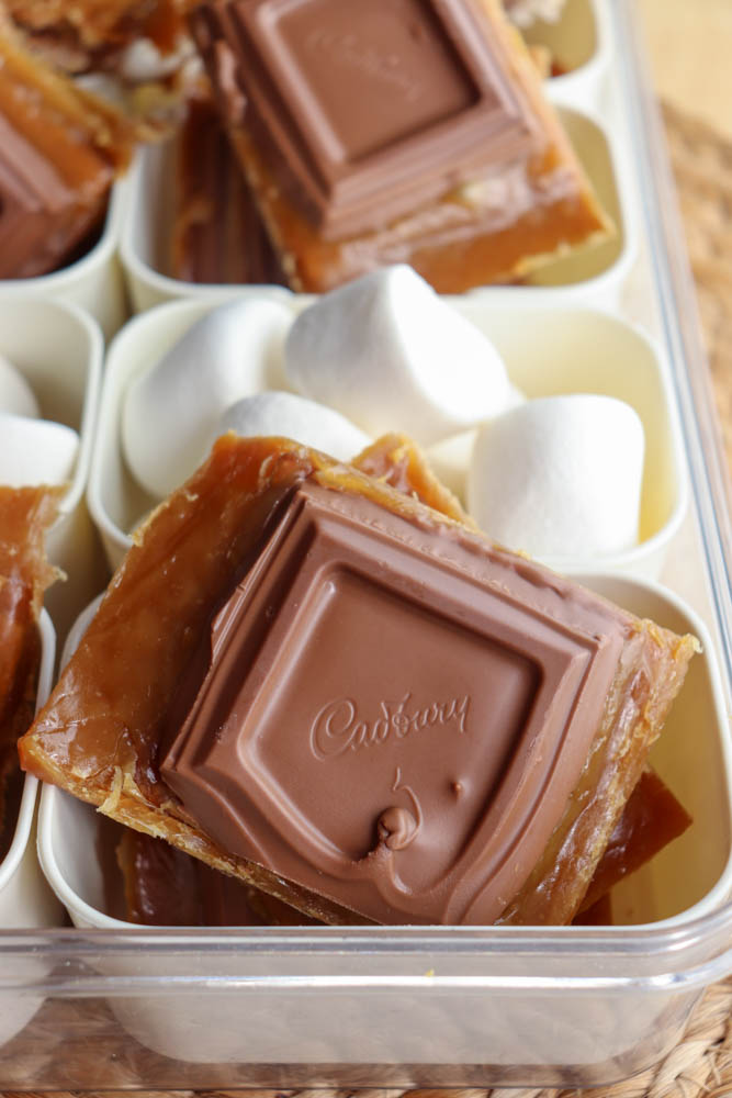 S'mores Crack Recipe (Graham Cracker Toffee) » Homemade Heather