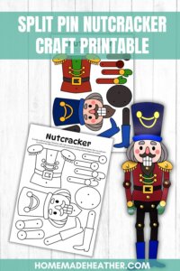 Nutcracker Split Pin Craft Printable » Homemade Heather