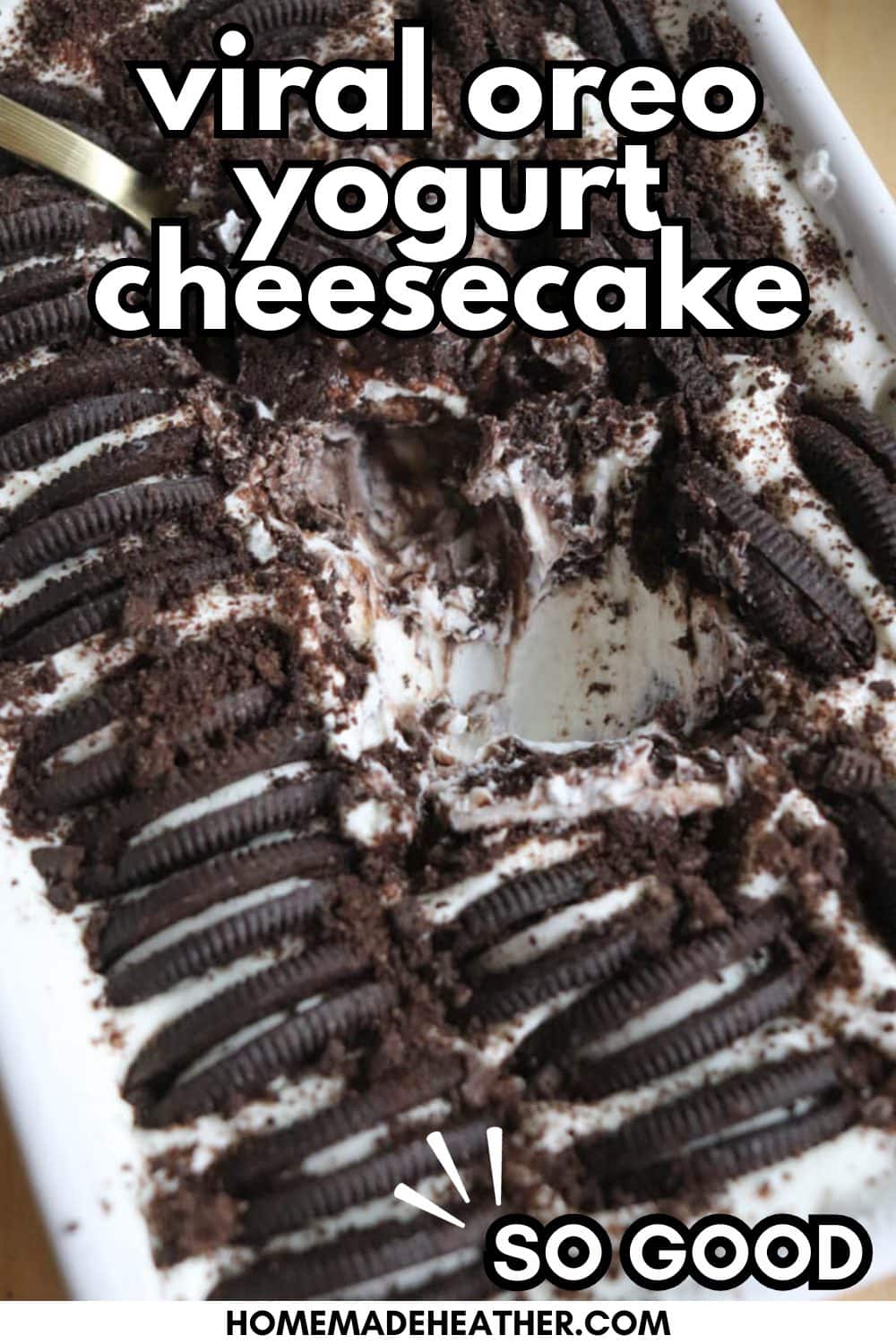 2-Ingredient Oreo Japanese Cheesecake (Tiktok Recipe) » Homemade Heather